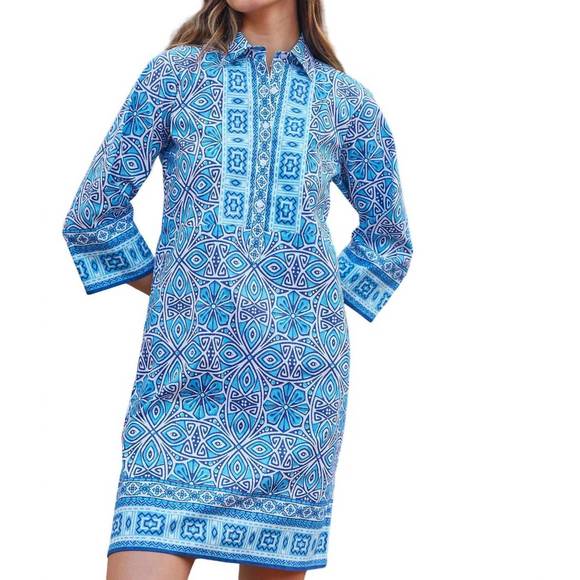 bella tu | Dresses | New Bella Tu Nicki Shirt Dress In Blue | Poshmark